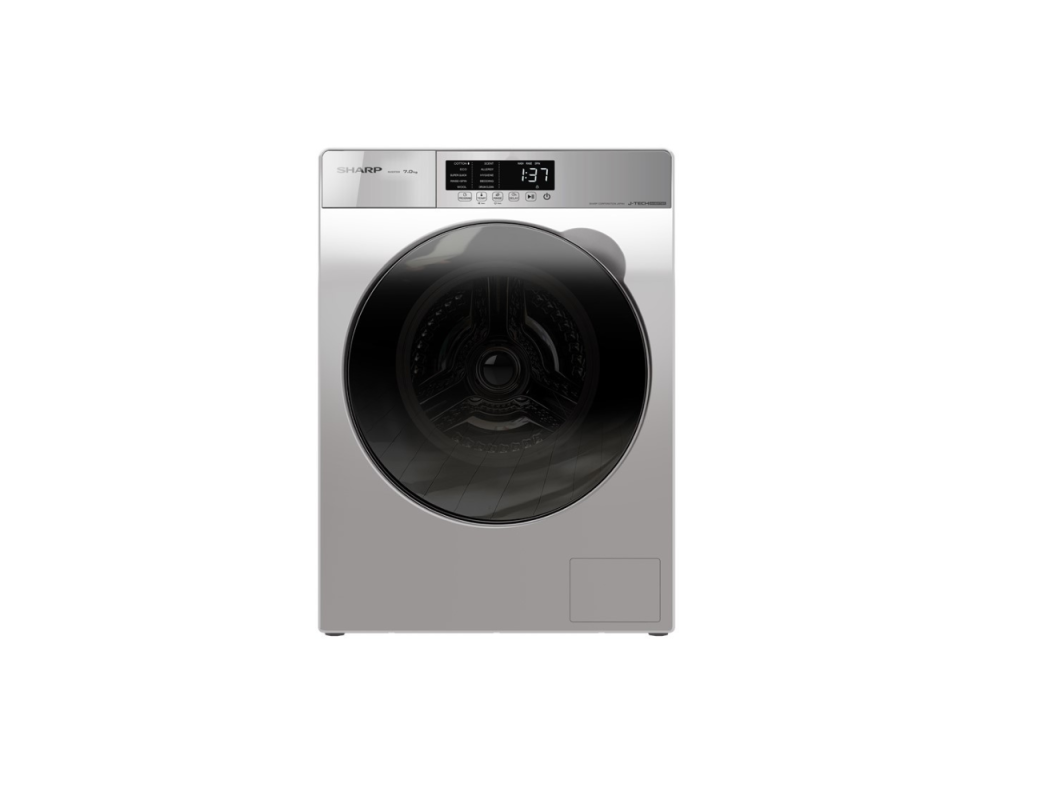 Sharp Full Auto Front Loading Inverter Washing Machine ES-FW70EW | 7.0 KG - Sogood Electronics